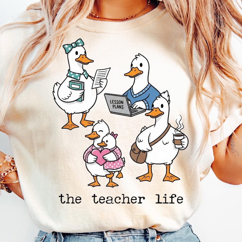 Silly Goose Teacher PNG Teacher Life Sublimation Trendy Teaching Png ...