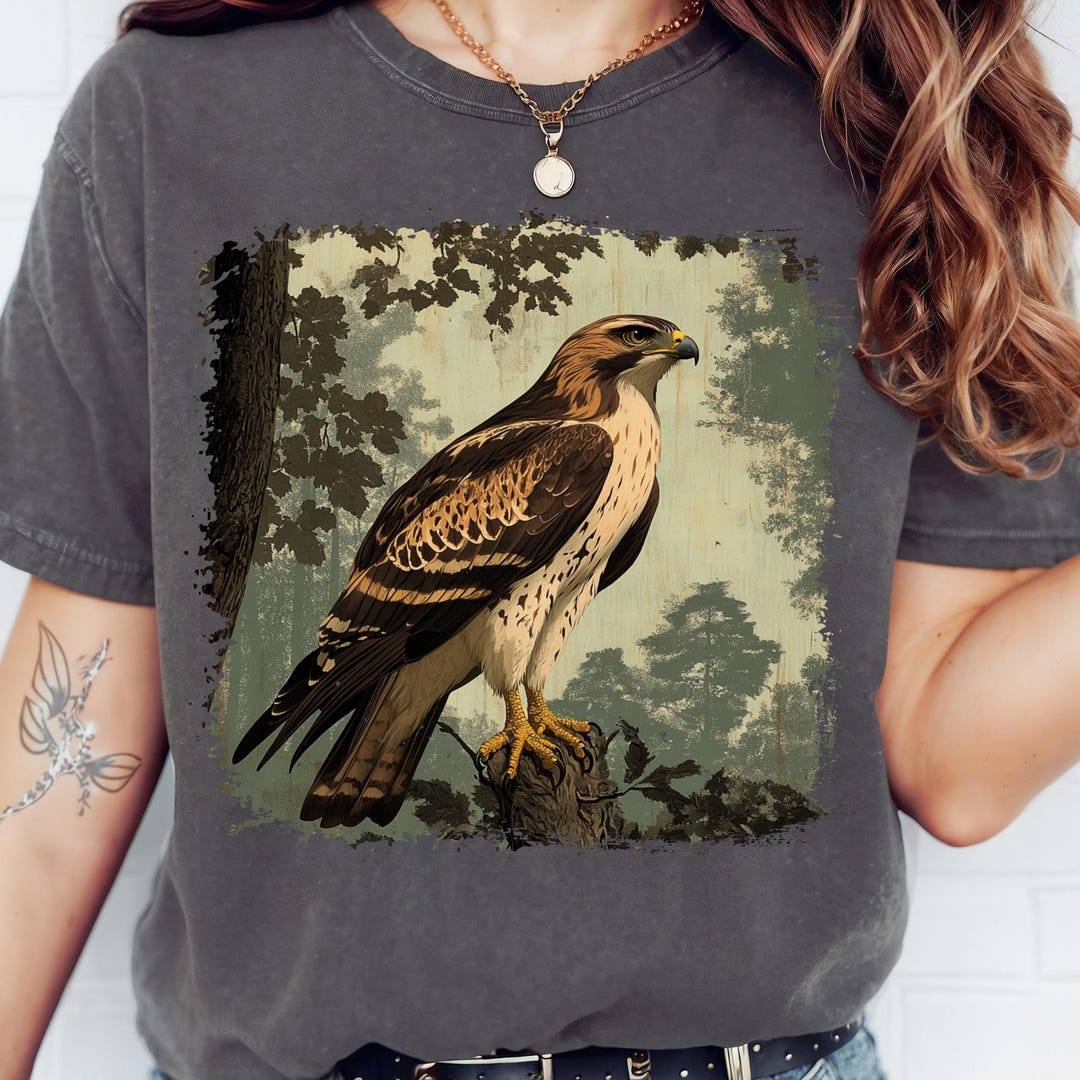 Rustic Hawk PNG 90s Graphic Style Hawk Sublimation Vintage Hawk Faded ...