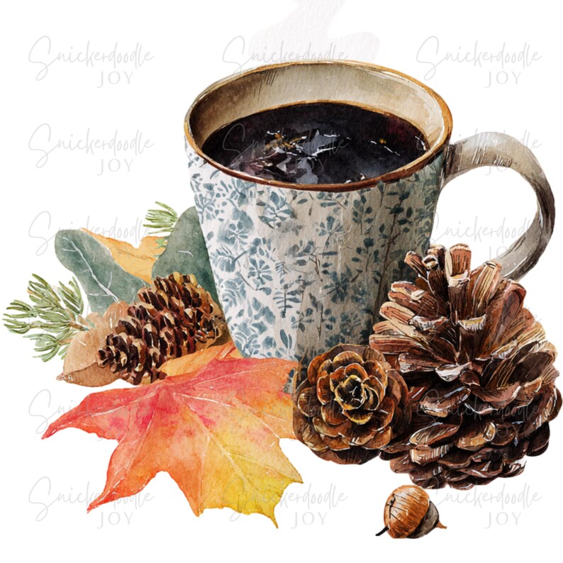 14 Fall Coffee Clipart Autumn Coffee Clip Art Coffee Lover High Quality ...