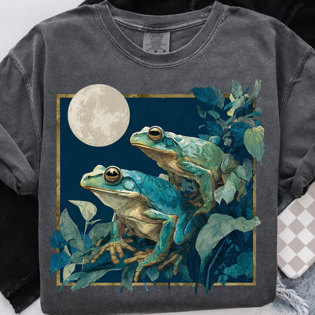 Vintage Frogs PNG 90s Graphic Style Rainforest Animals Sublimation ...