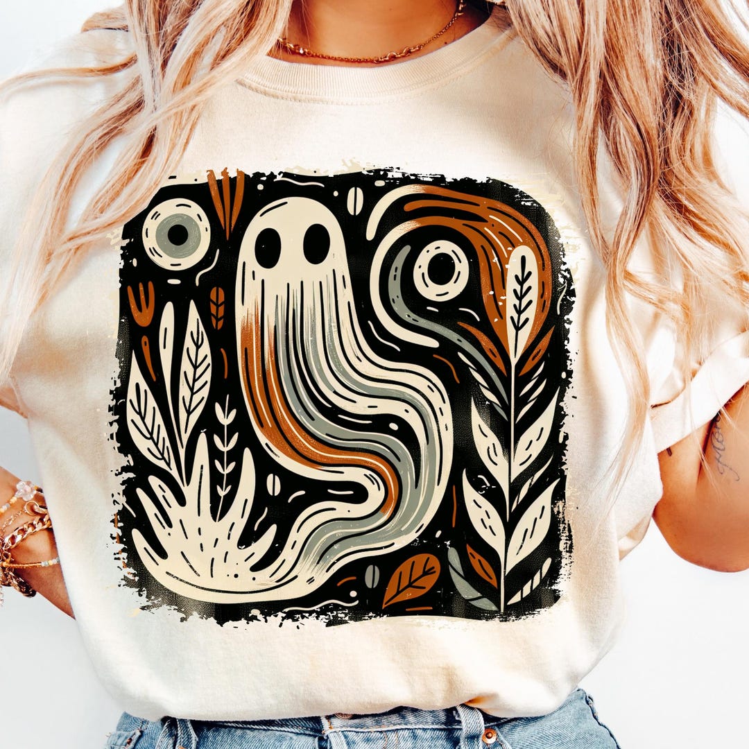 Halloween Fall Boho Ghost PNG Fall Ghost Png Fall Spooky Season Png ...