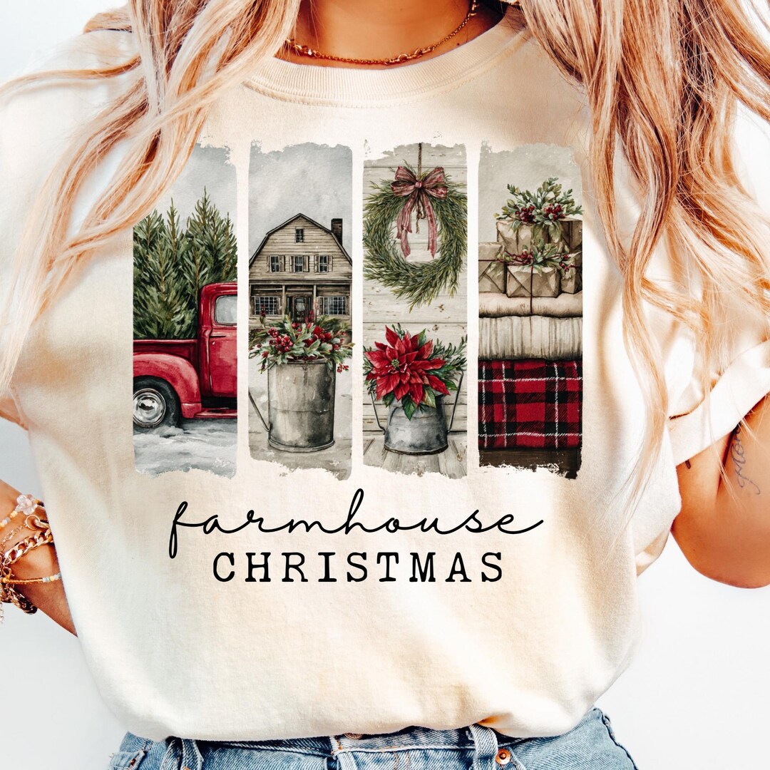 Country Christmas PNG Farmhouse Christmas PNG Christmas Sublimation ...