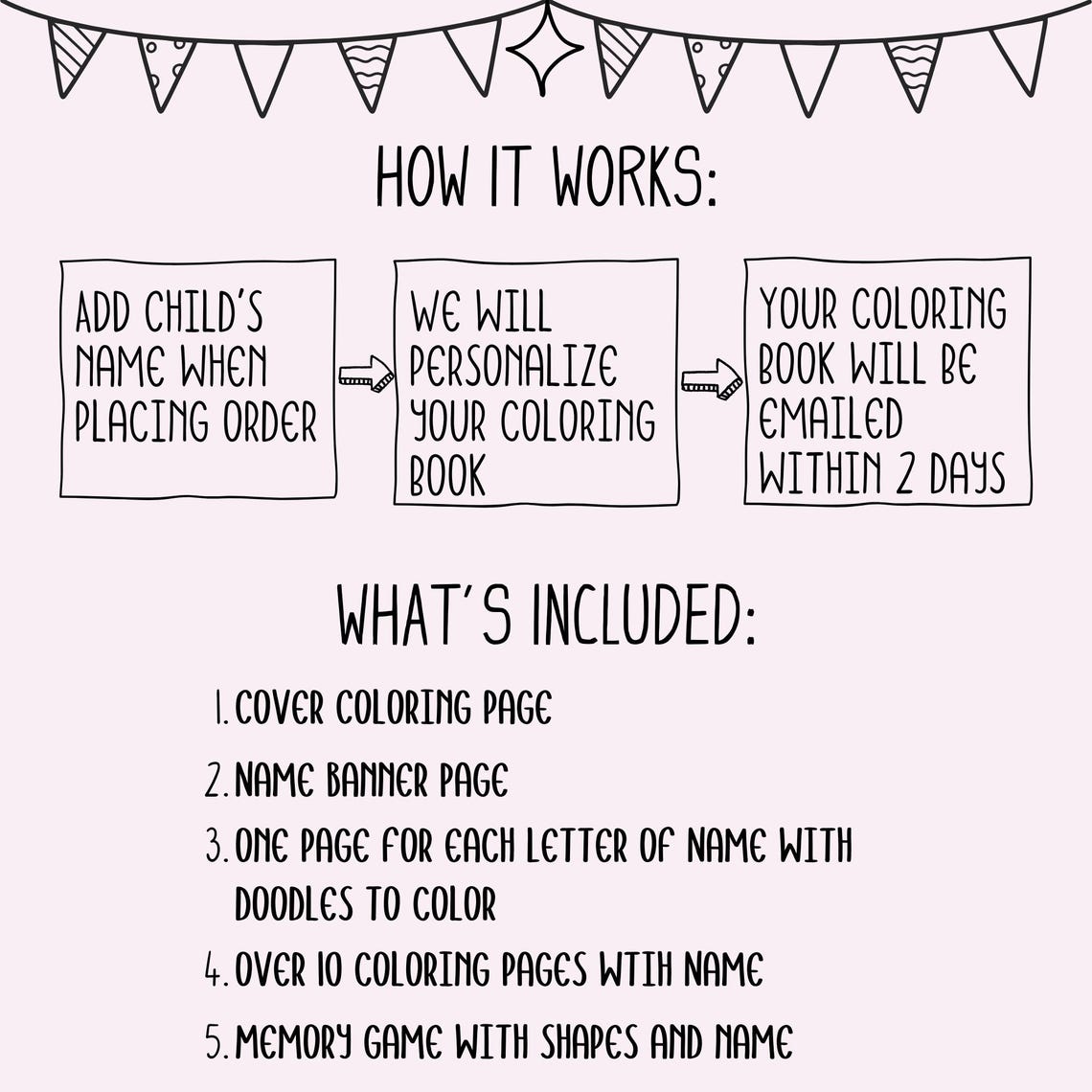 Personalized Princess Kids Coloring Book With Child's Name, Princess ...