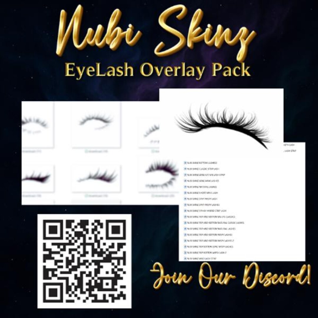 Fivem Eyelash Overlay Pack: 38 PNG Lash Styles (instant File Download ...