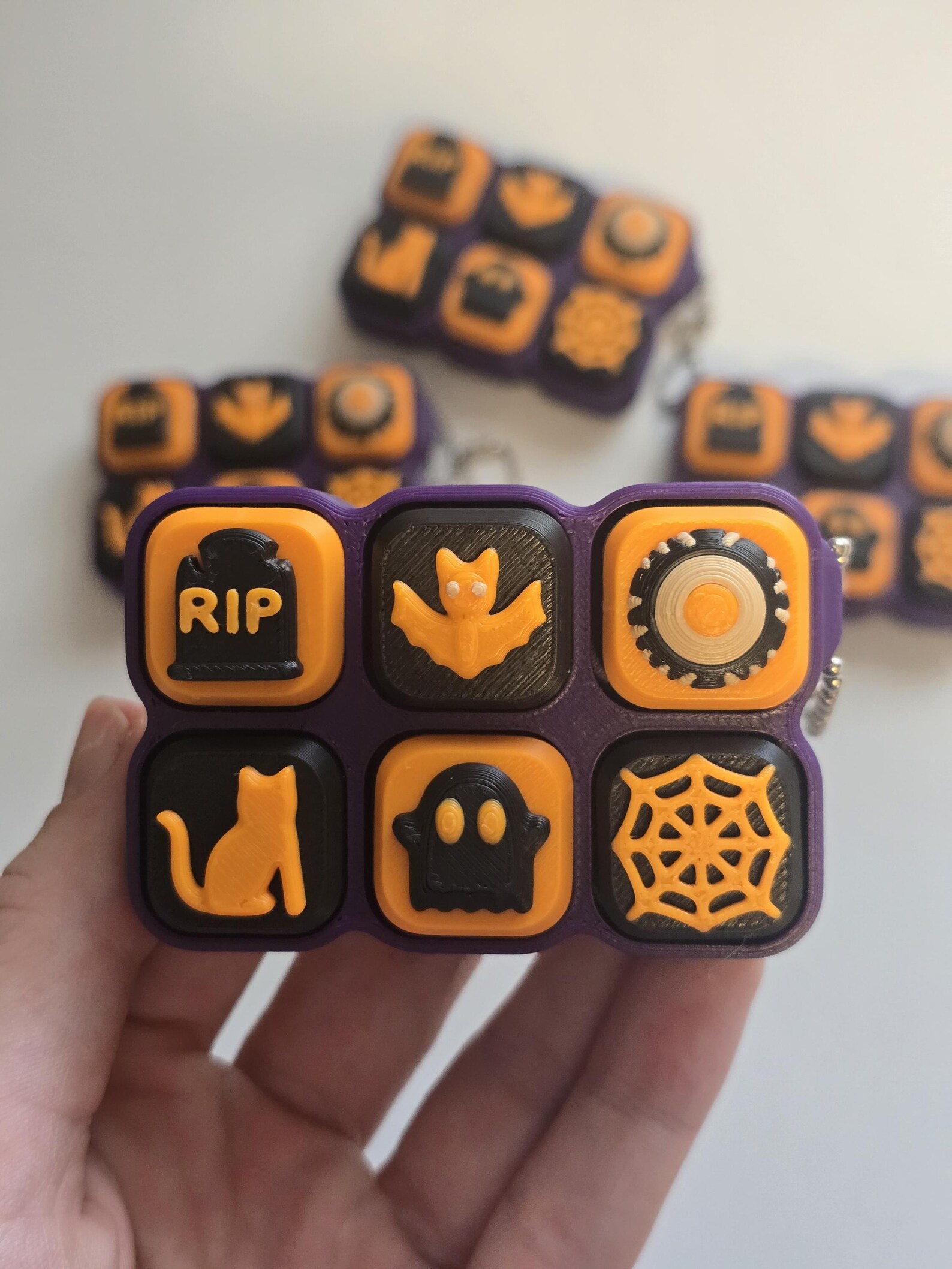 3D Printed Clicker Fidget - Halloween Multi Clicker | PLA Filament ...
