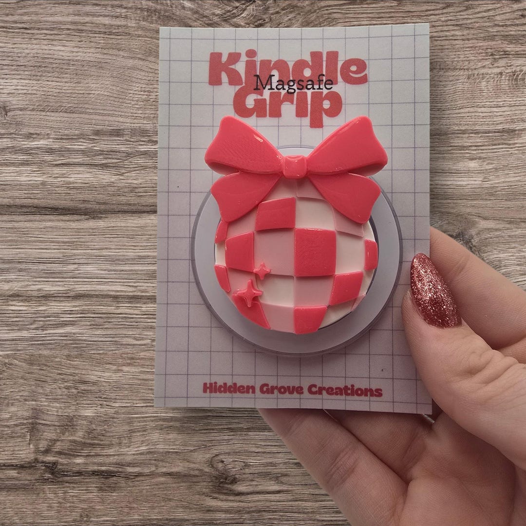 3D Printed Bow Disco Ball Phone Grip: Personalized Resin Pop Socket - Etsy