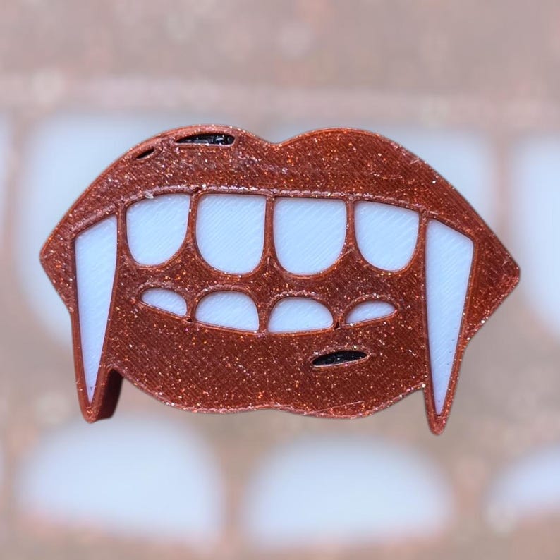 Vampire Fangs Straw Topper: 3D Printed Stanley & Yeti Tumbler Accessory ...