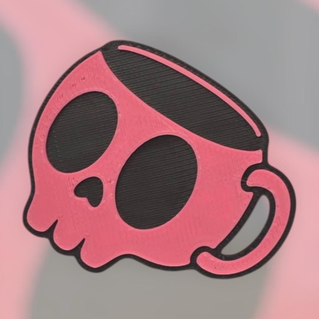 Kawaii Skull Straw Topper: 3D Printed Tumbler Accessory for Stanley ...