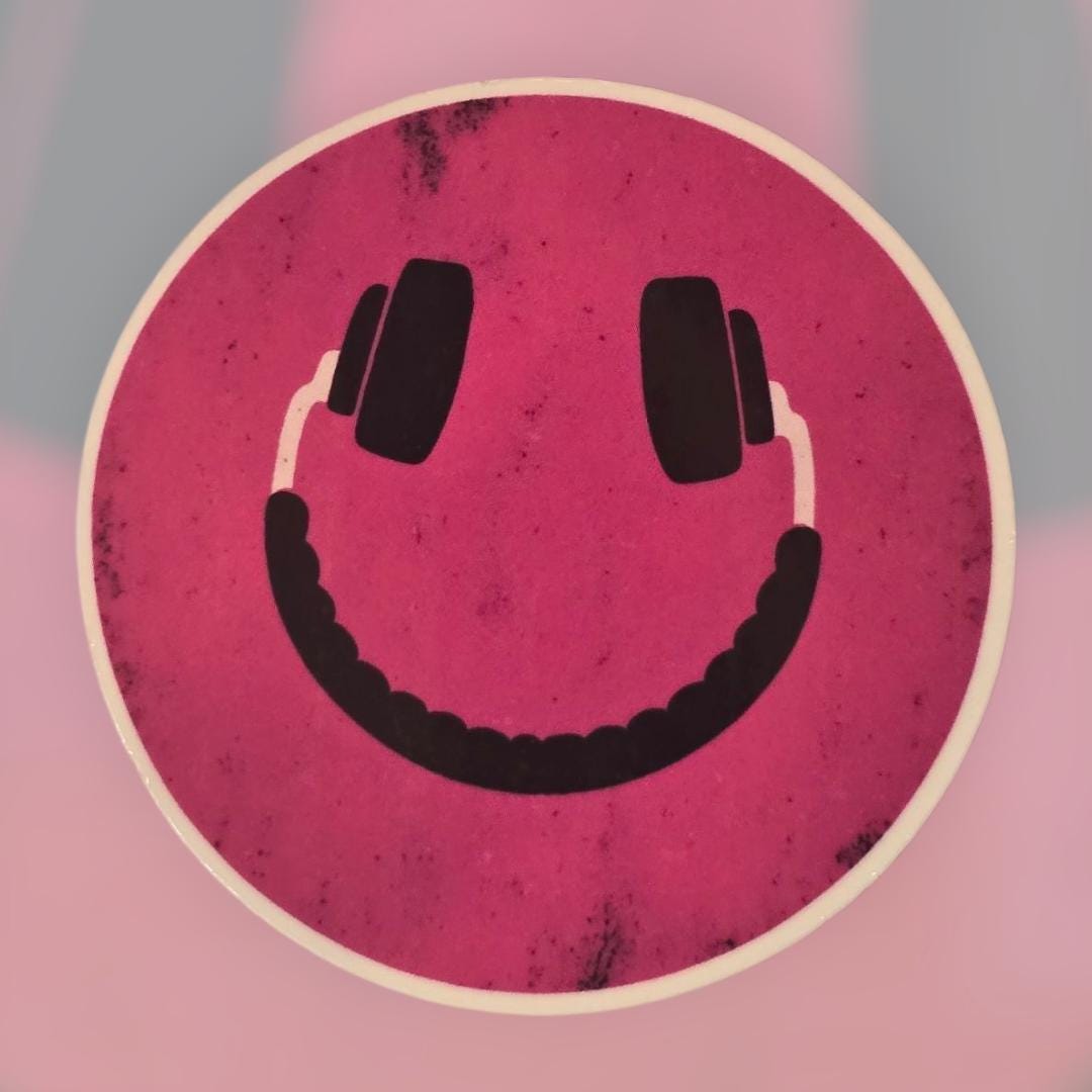 Smiley Face Waterproof Sticker: Laptop, Water Bottle Decal - Etsy UK