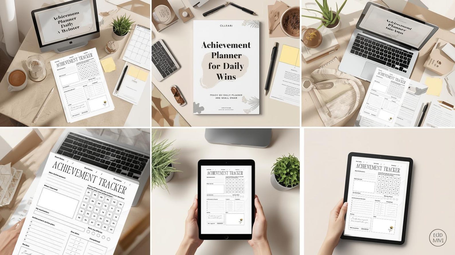 Fillable Goal Planner –fillable Achievement Tracker, Success Journal ...