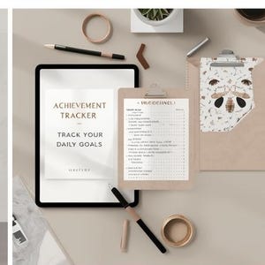 Fillable Goal Planner –fillable Achievement Tracker, Success Journal ...
