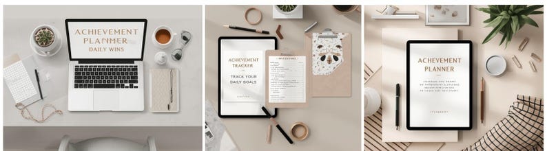 Fillable Goal Planner –fillable Achievement Tracker, Success Journal ...