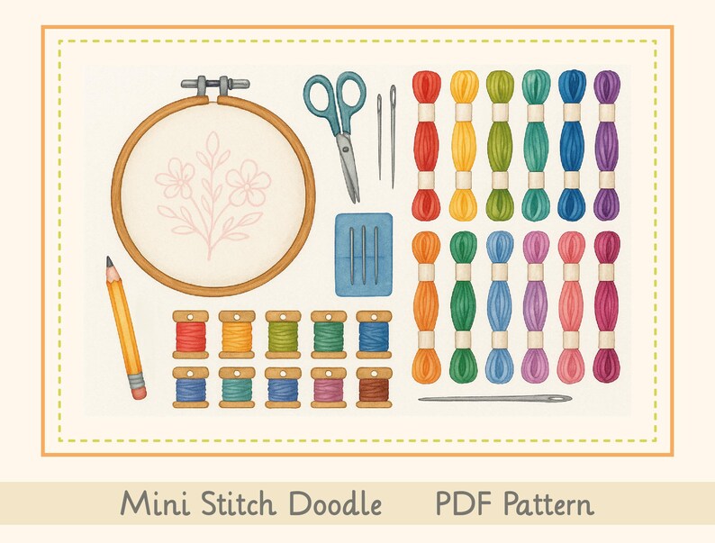 Mushroom Twigs Embroidery Pattern, Beginner Hand Embroidery PDF - Etsy