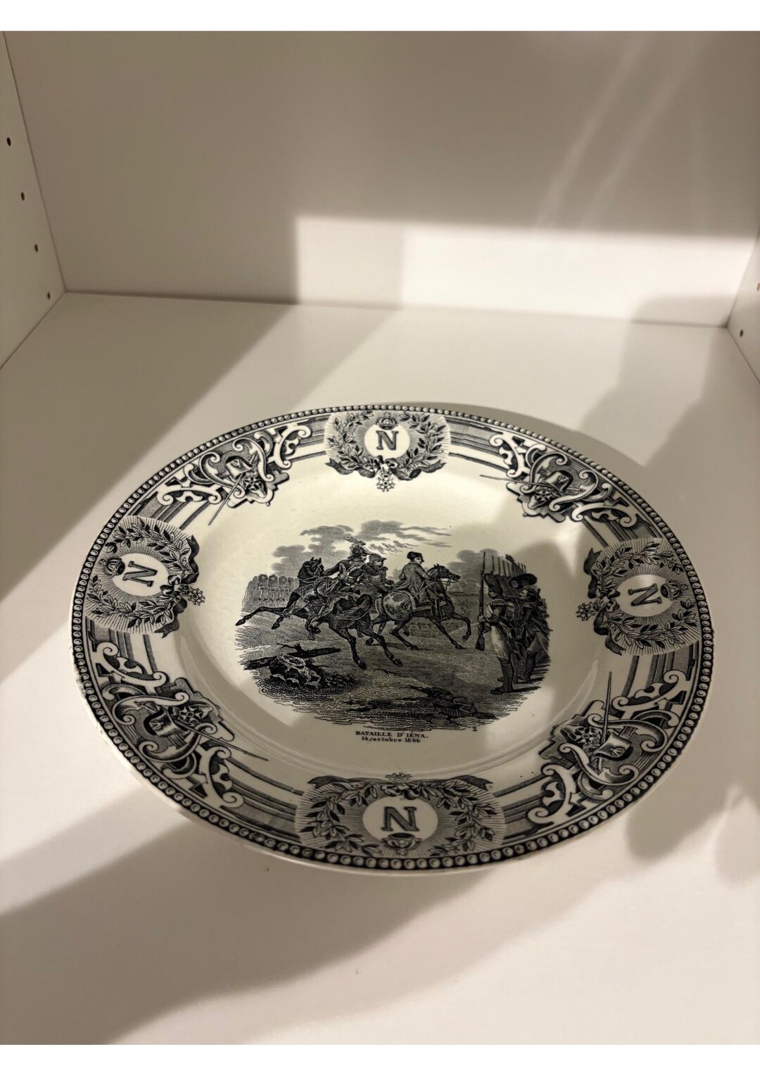 Antique Napoleon Ceramic Plate – “battle of Jena” – Kéramis B.F ...