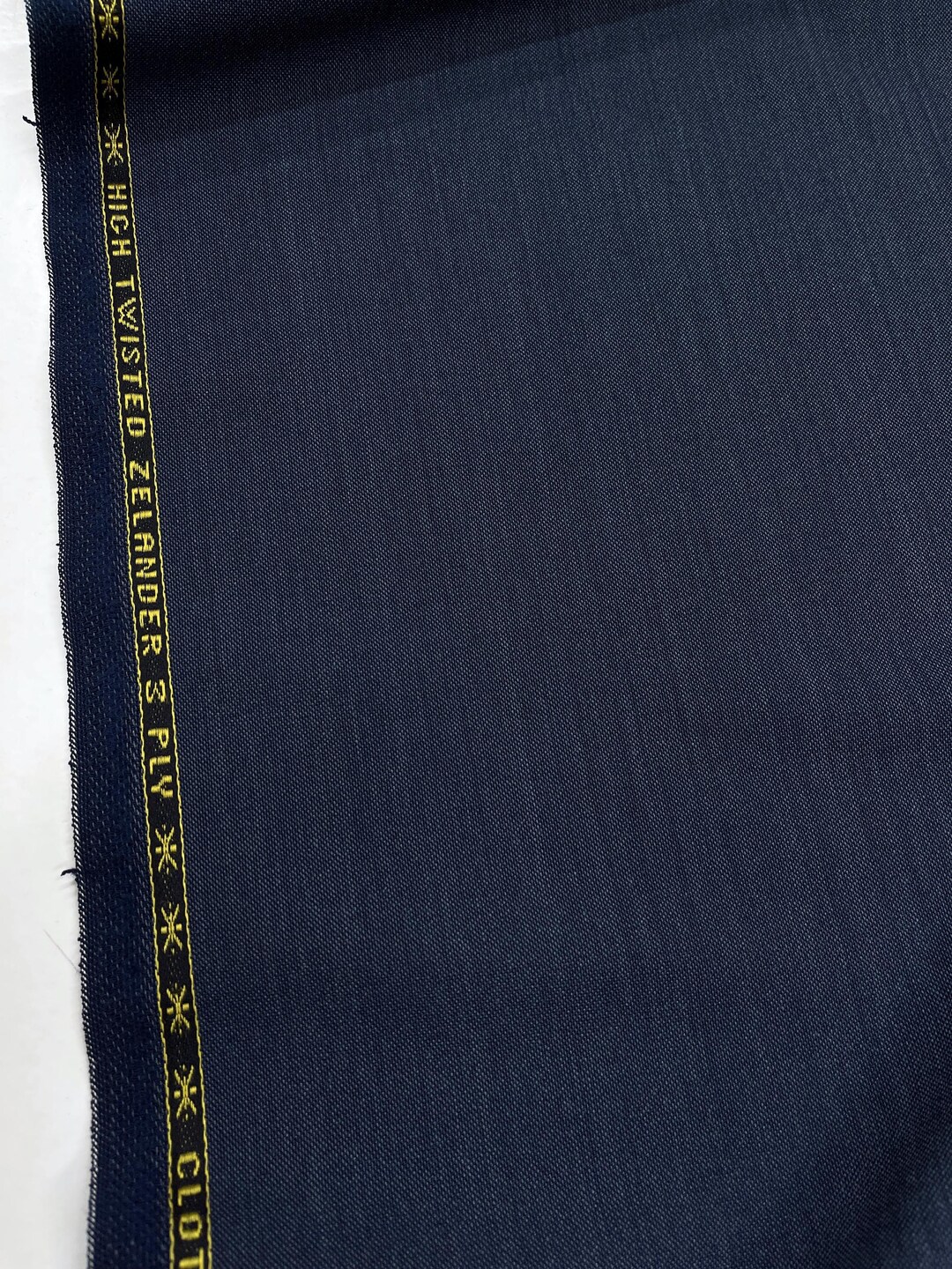 LORO PIANA Piana Navy Blue Wool Suiting Fabric, Super 130s ZELANDER, by ...