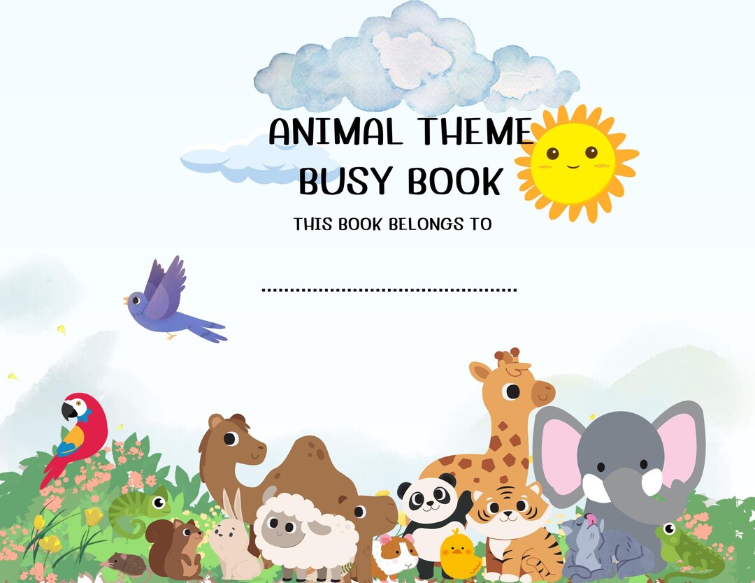 Busy Book BUNDLE | Learn Animals & Vehicles | 2 Printable Activity ...