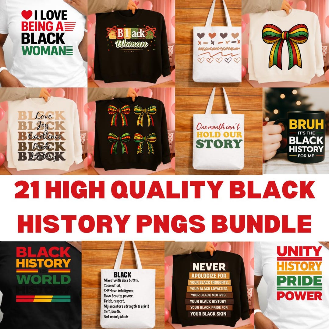 21 Black History Month Png Bundle, I Am Black History Png, Juneteenth ...