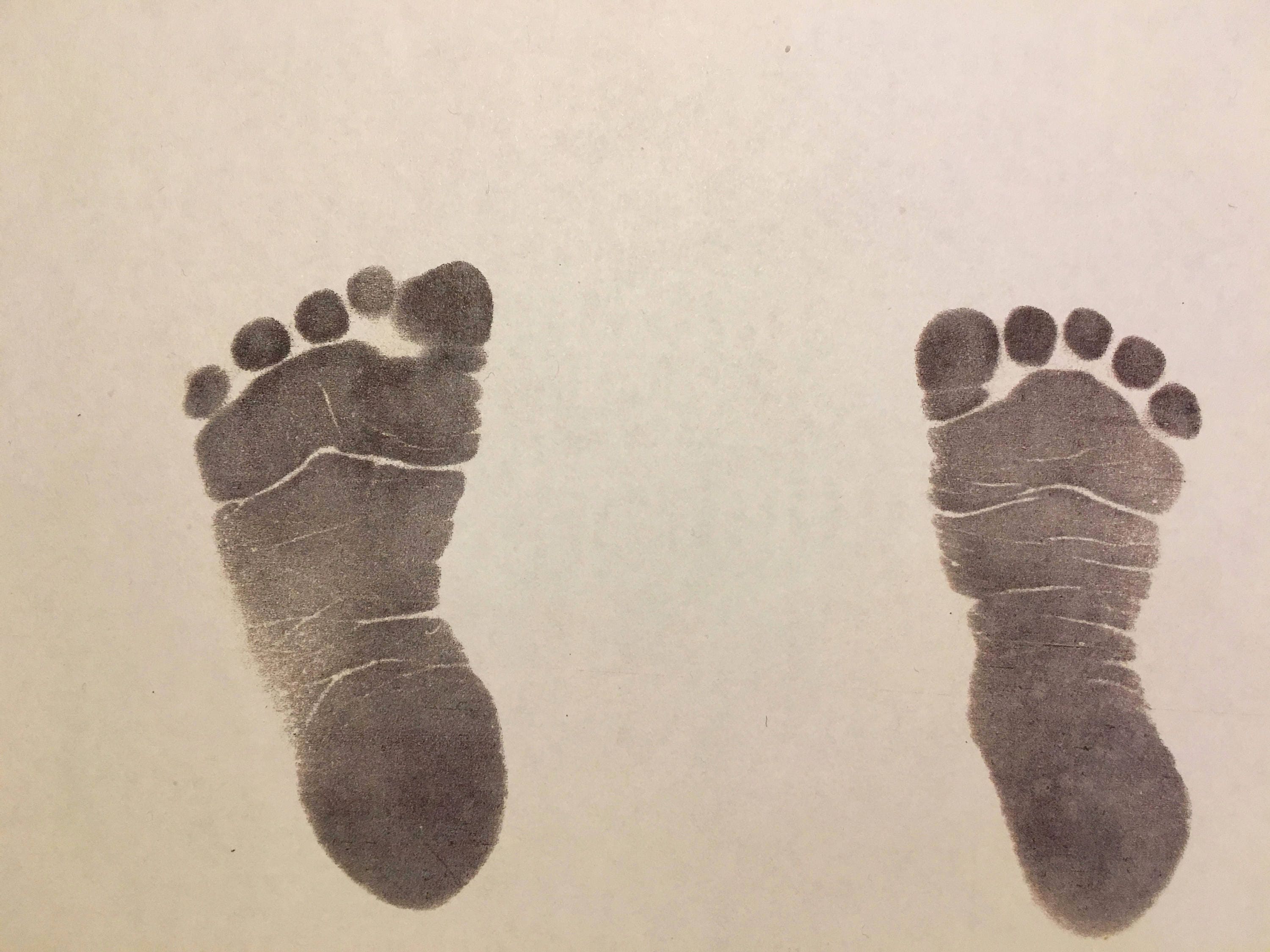 CUSTOM ACTUAL Ink Footprint in Memory 3D Digital | Etsy