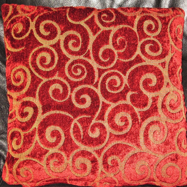 Red Velvet Cushion - Etsy