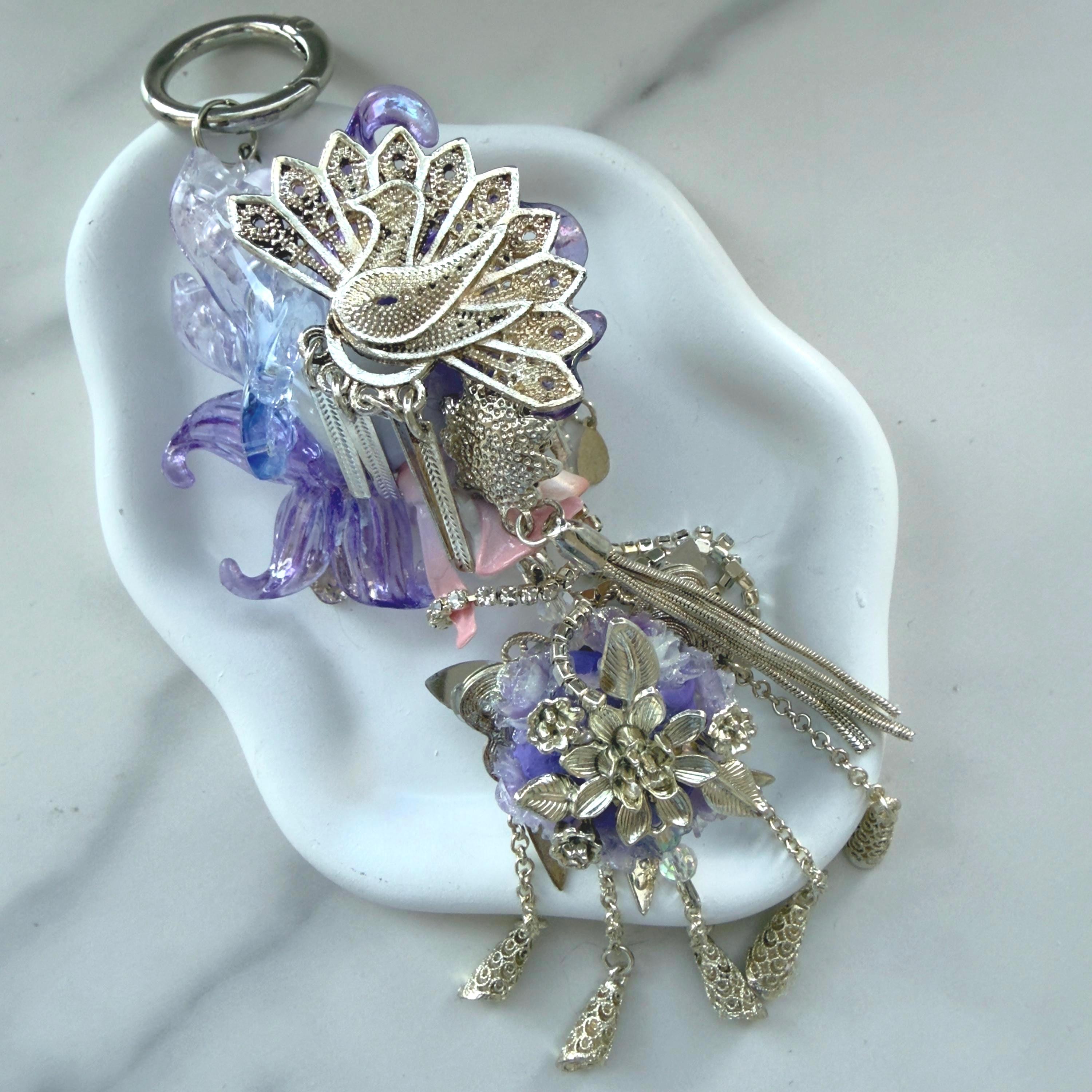 Skullpanda Fantasy Charm Collection – Handmade Beaded Keychain / Bag ...