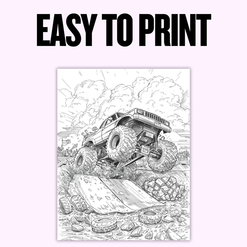 Car Coloring Pages, 80 Designs, Vehicle Art (PDF) - Etsy
