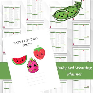 Printable Baby-led Weaning Planner | Feeding Schedule, First Foods ...