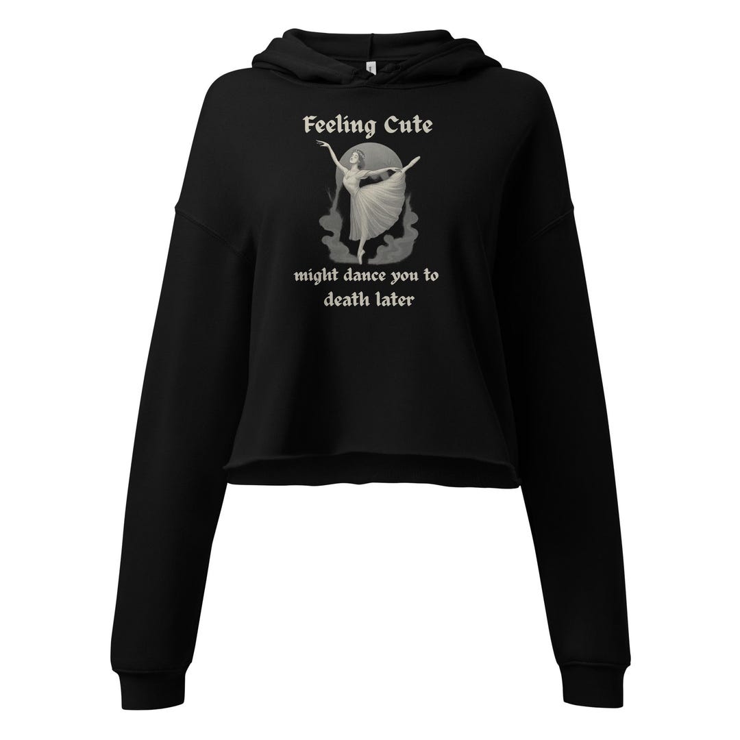 Giselle Ballet Cropped Hoodie, Gothic Dancewear, Bella+canvas 7502 - Etsy