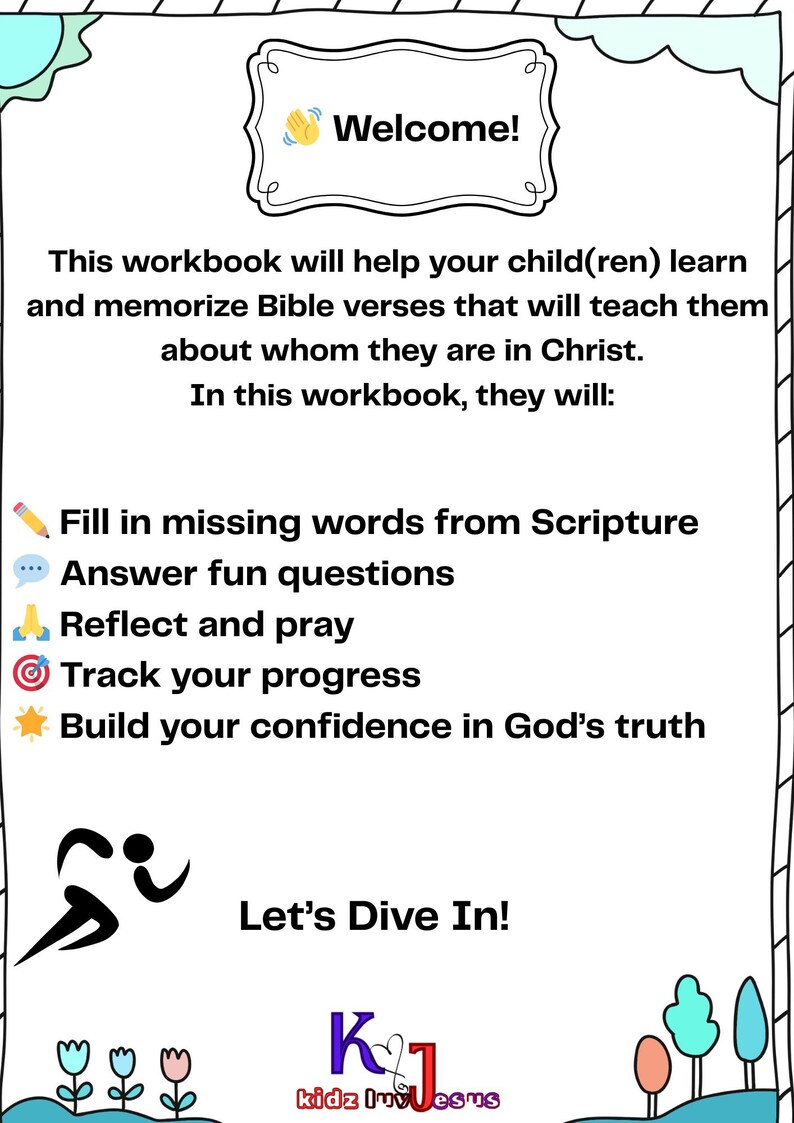 Kids Bible Verse Worksheet | Christian Homeschool Printable (digital ...