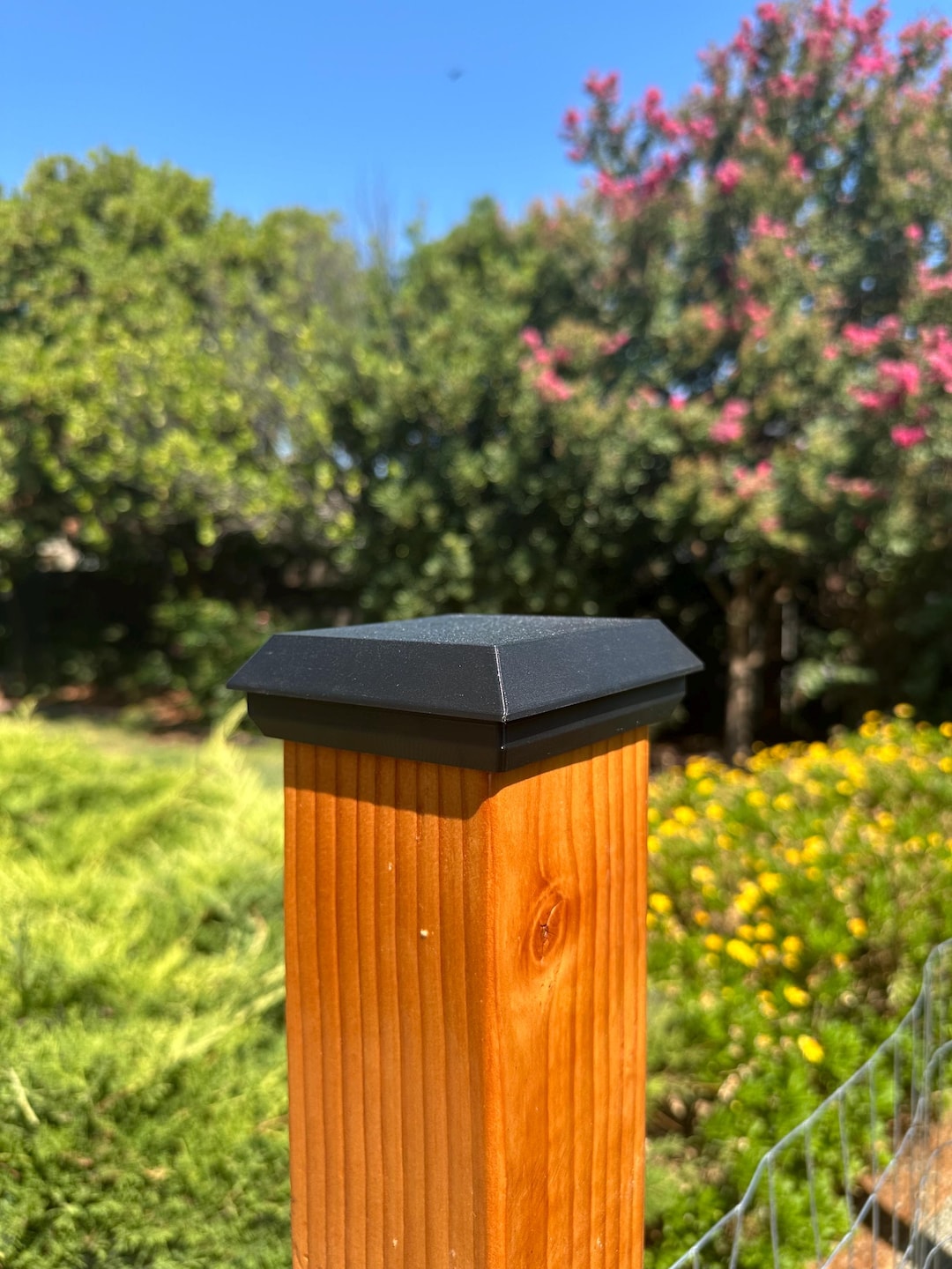 Fence Post Cap With Sleeve - Etsy