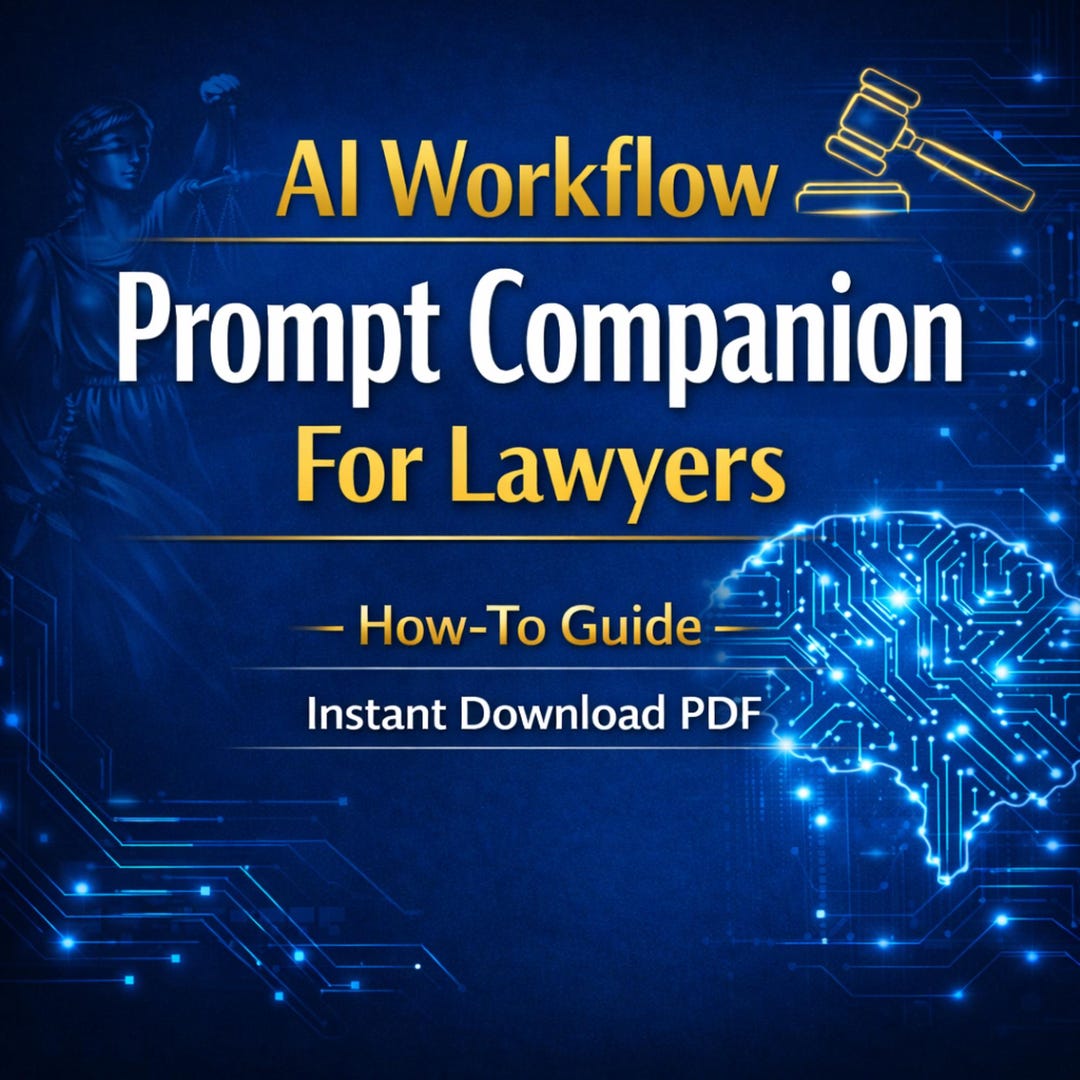 AI Prompts for Lawyers | Workflow Prompt Companion for Legal Drafting ...