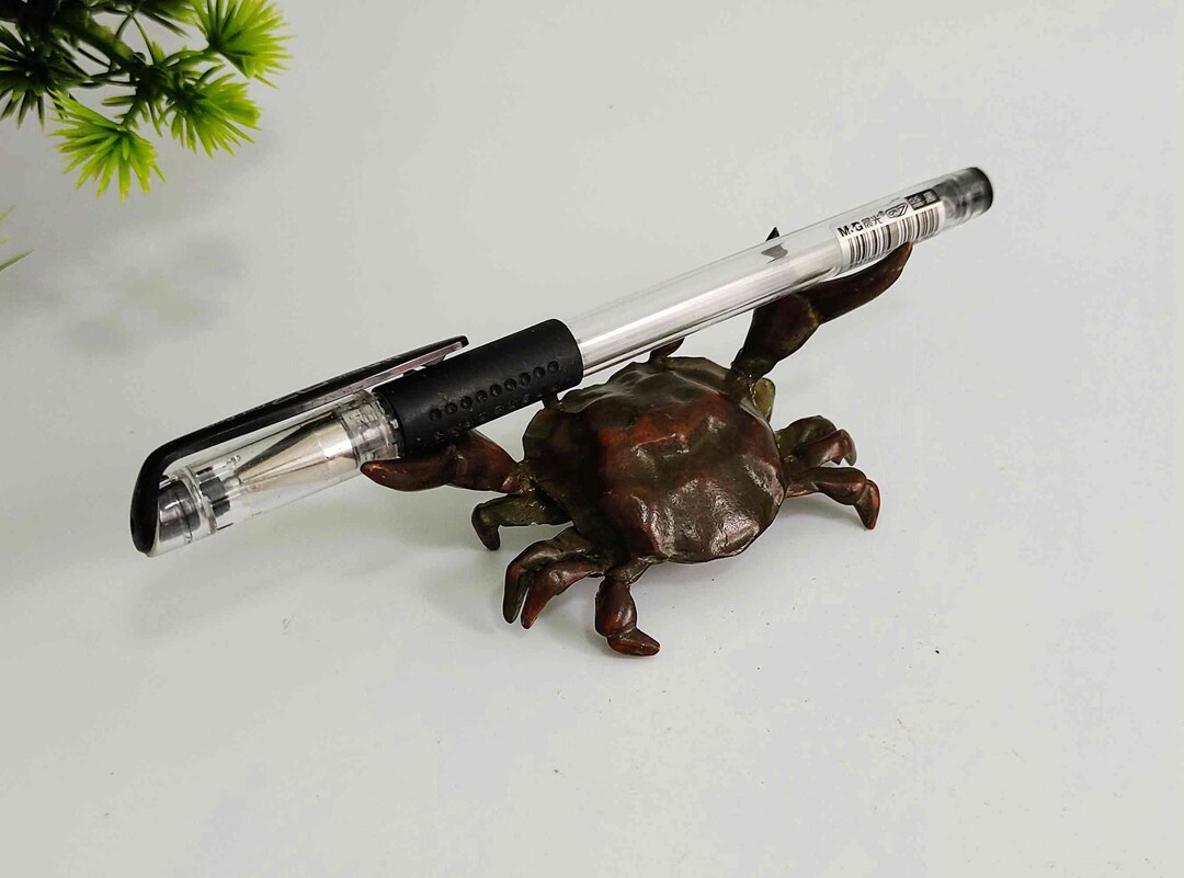 Vintage Bronze Carved Crab Statue: Feng Shui Statue - Etsy