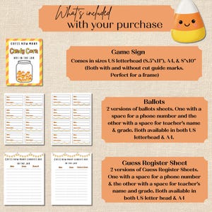 Candy Corn Guessing Game, Halloween Party Activity (digital Download ...