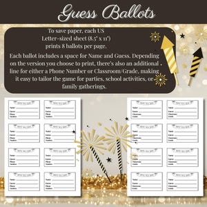 New Year's Candy Guessing Game, Party Activity (digital Download) - Etsy