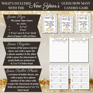 New Year's Candy Guessing Game, Party Activity (digital Download) - Etsy