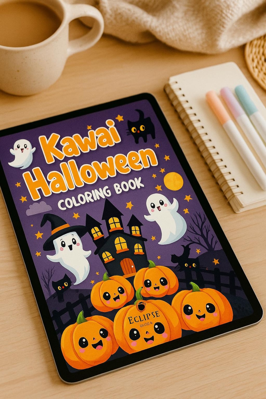 Kawaii Halloween Coloring Book – Cute Spooky Fun, 39 Pages - Etsy