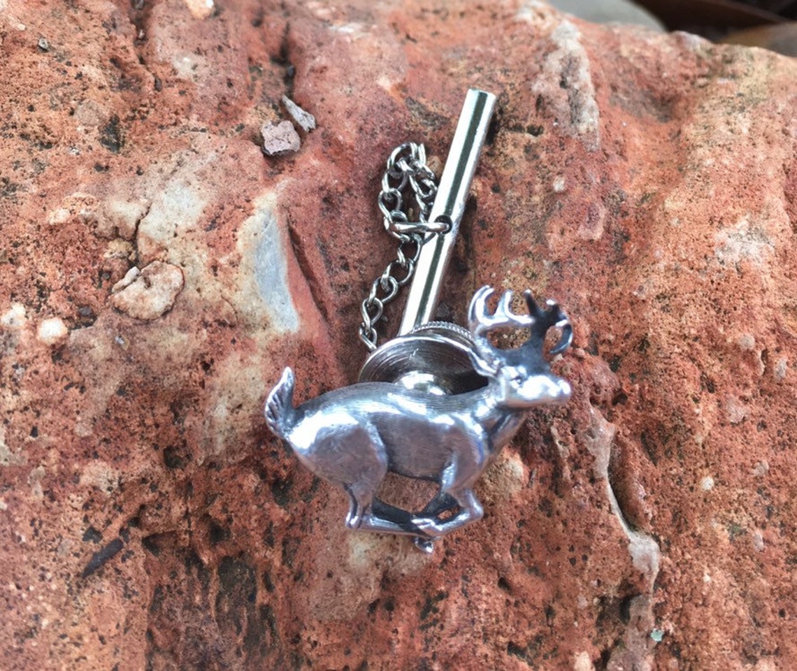 James Avery Sterling Silver Rare Vintage Retired Buck Deer Pin Tie Tack ...