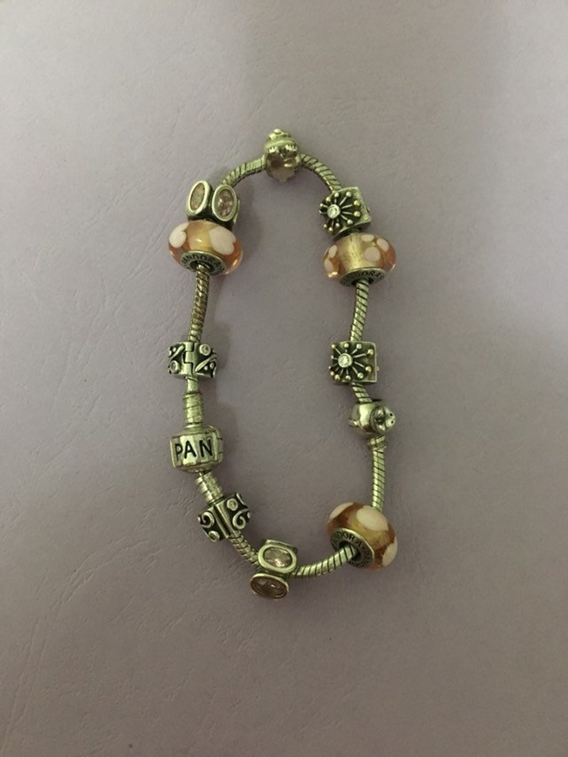 Pandora Vintage Retired Sterling Silver Pink Murano Glass | Etsy