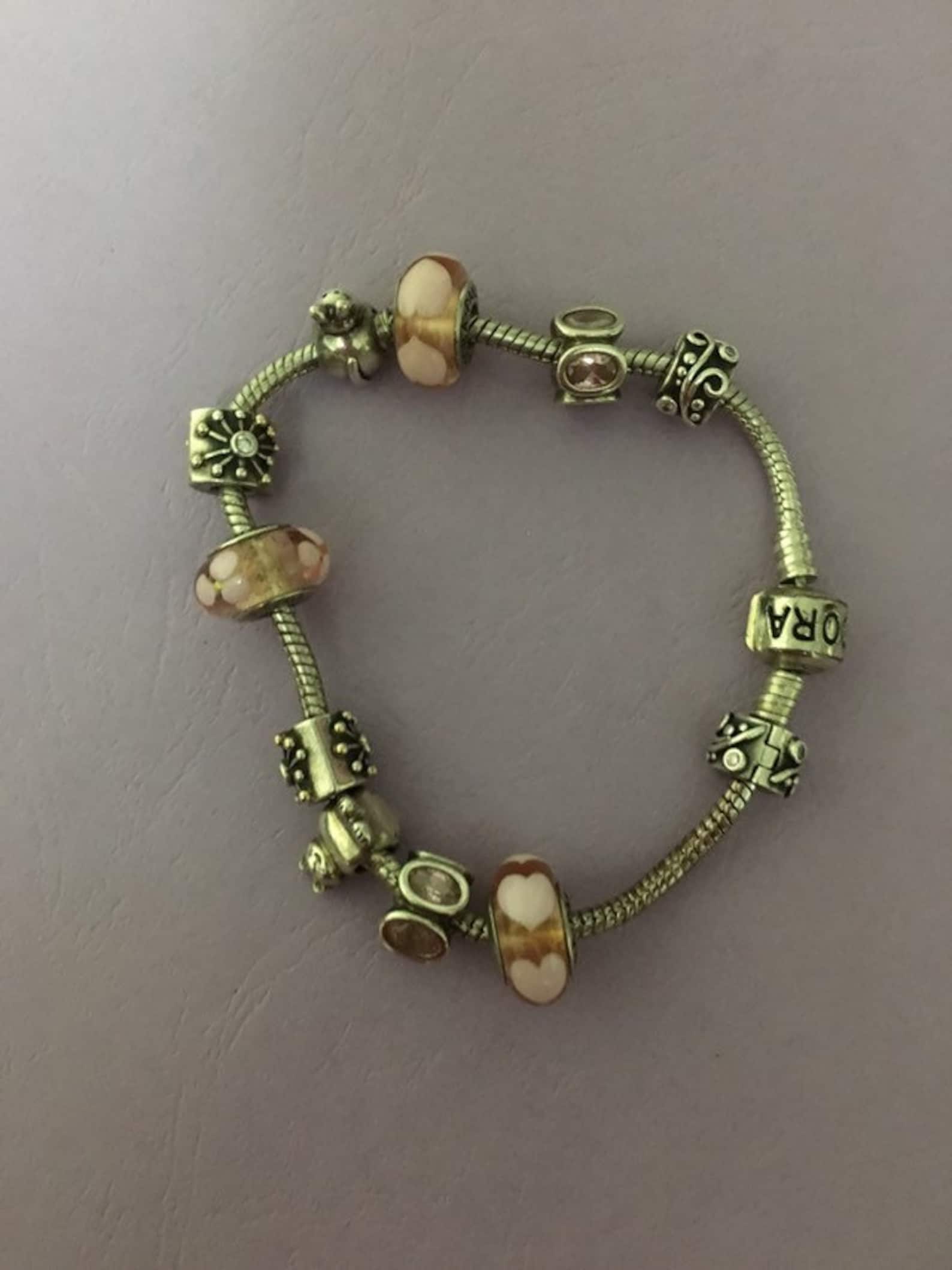 Pandora Vintage Retired Sterling Silver Pink Murano Glass | Etsy