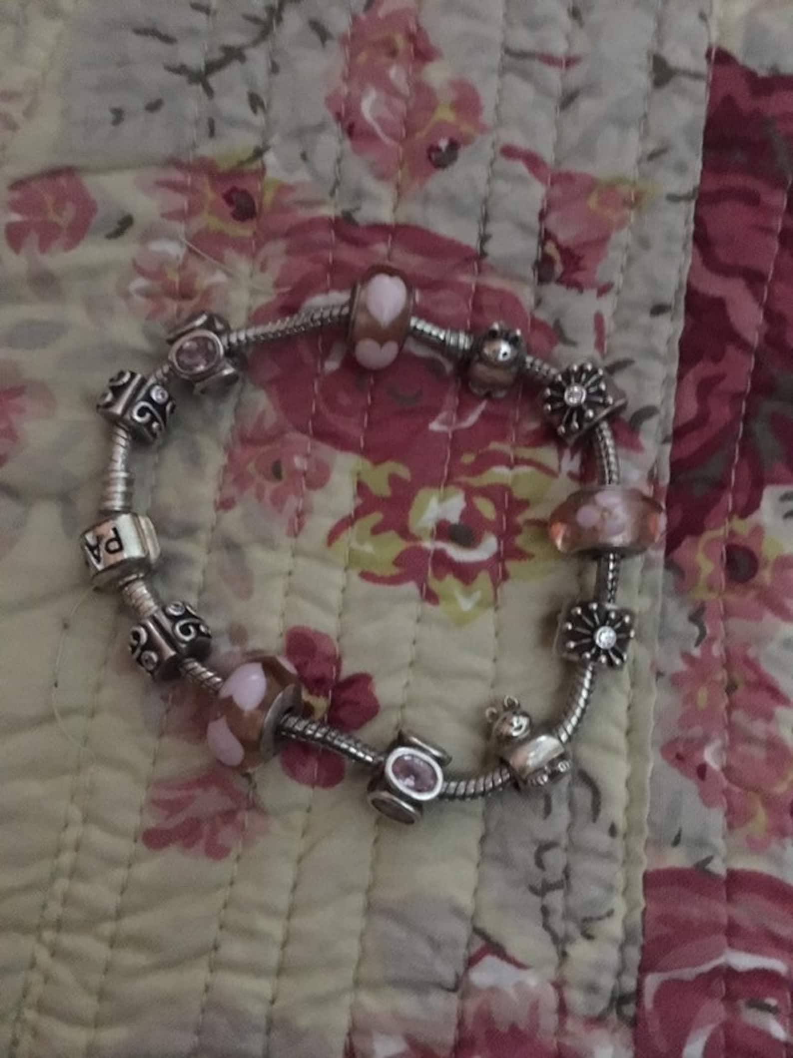 Pandora Vintage Retired Sterling Silver Pink Murano Glass | Etsy