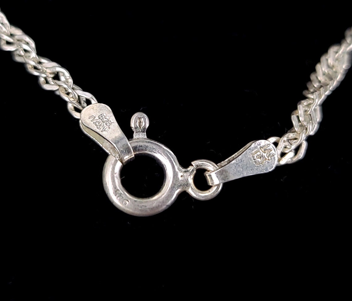 Vintage Sterling Silver Italian Twisted Design 70s Chain - Etsy