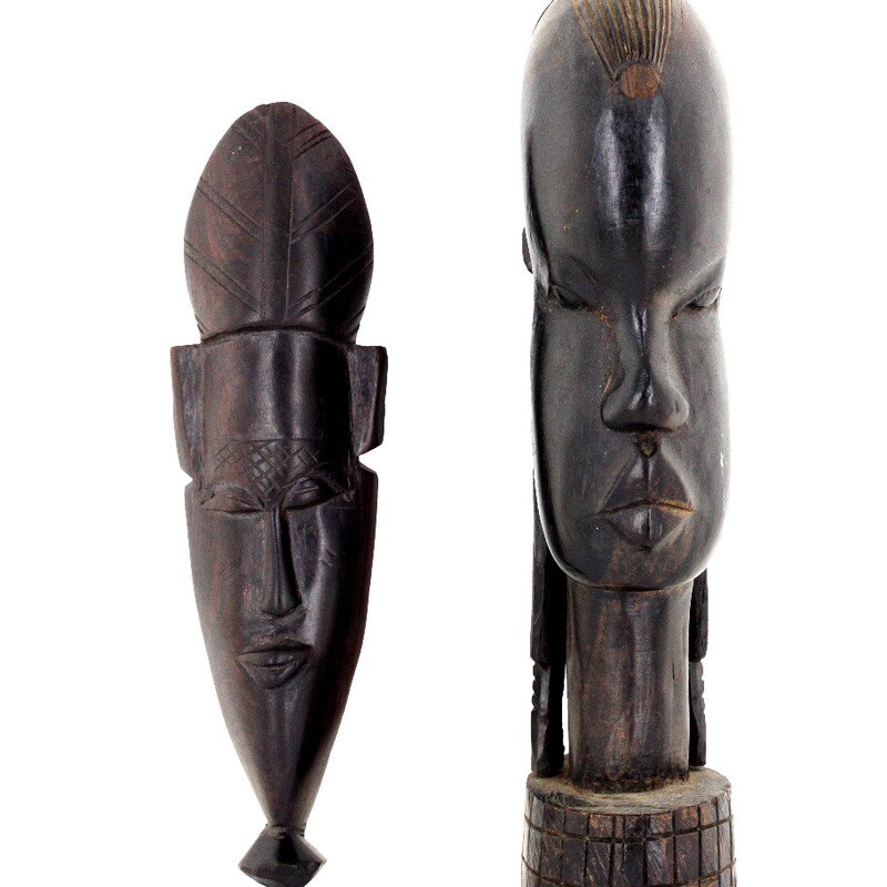 Ebony Head Sculpture - Etsy