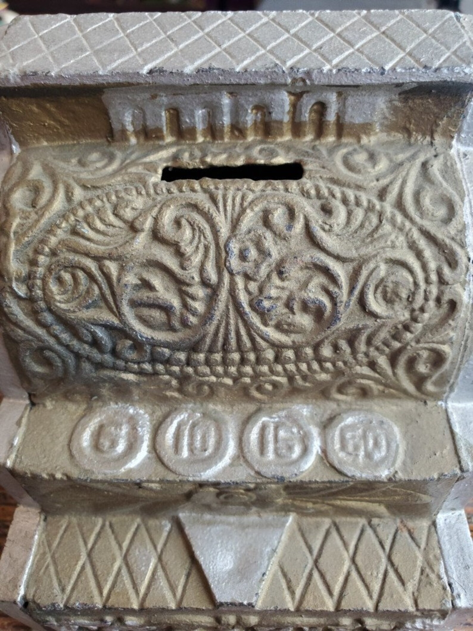 Antique Cast Iron Cash Register caysh Coin Bank | Etsy