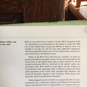 Vintage WWII 1943 RCA Victor Questions Answers Info Workbook Brochure Booklet/rca/war Time ...