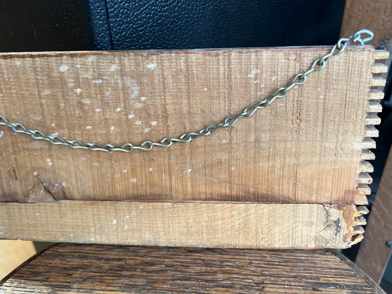 Vintage Rumford Baking Powder Converted Dovetail Wooden Crate Hanging ...