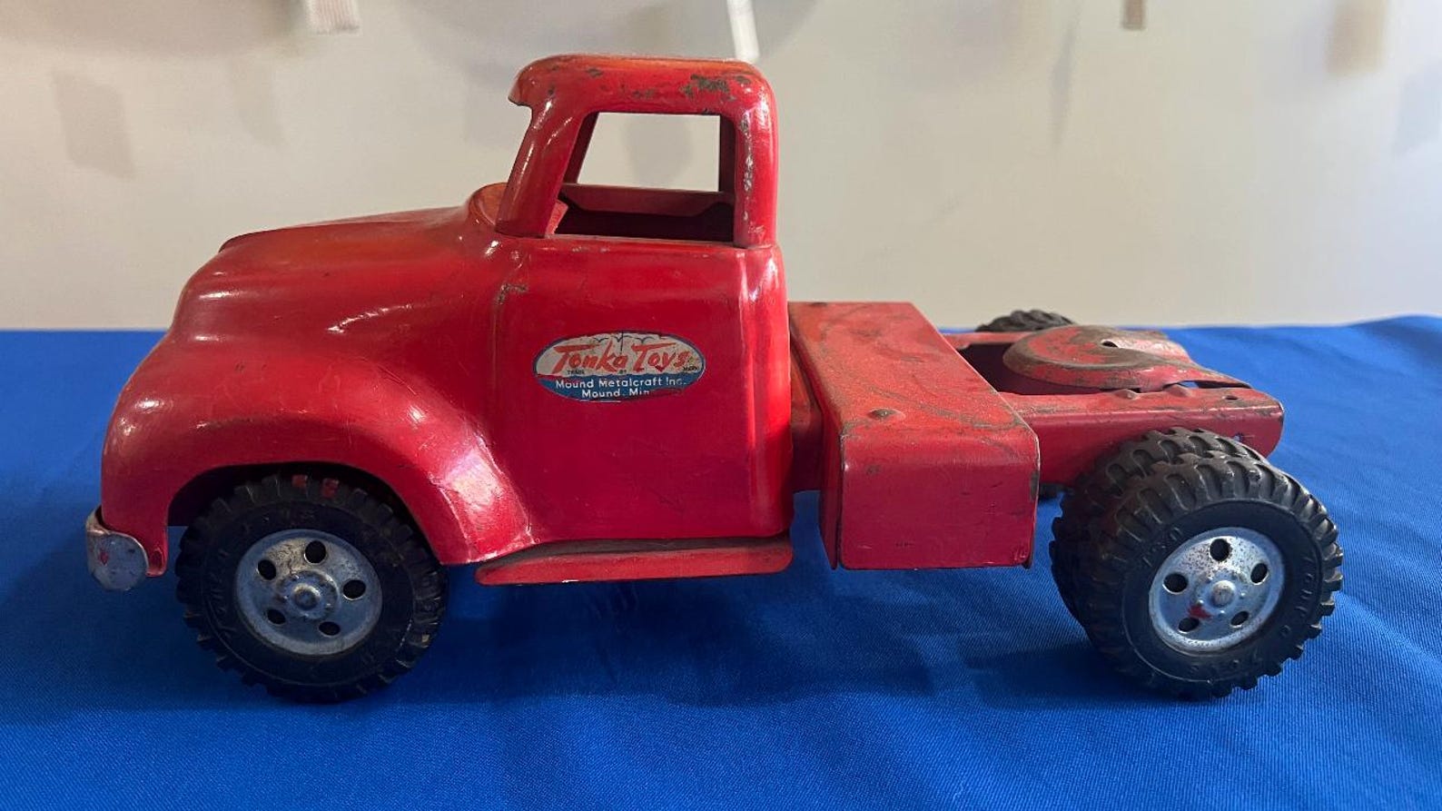 Vintage 1950s Tonka Logging Truck & Trailer: Pressed Steel Toy - Etsy