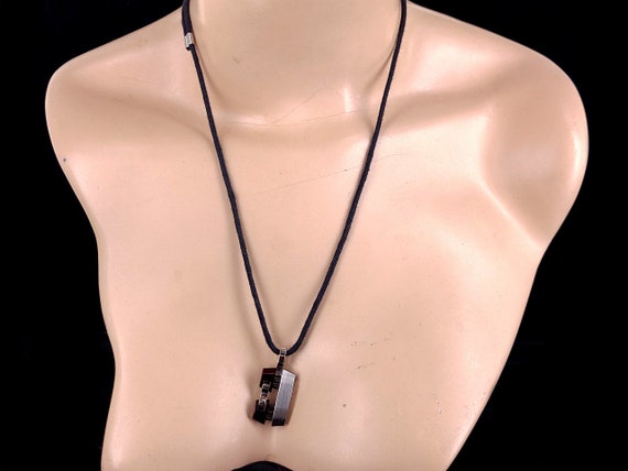 Vintage Chimento Italy Stainless Titanium Maroon Indu… - Gem