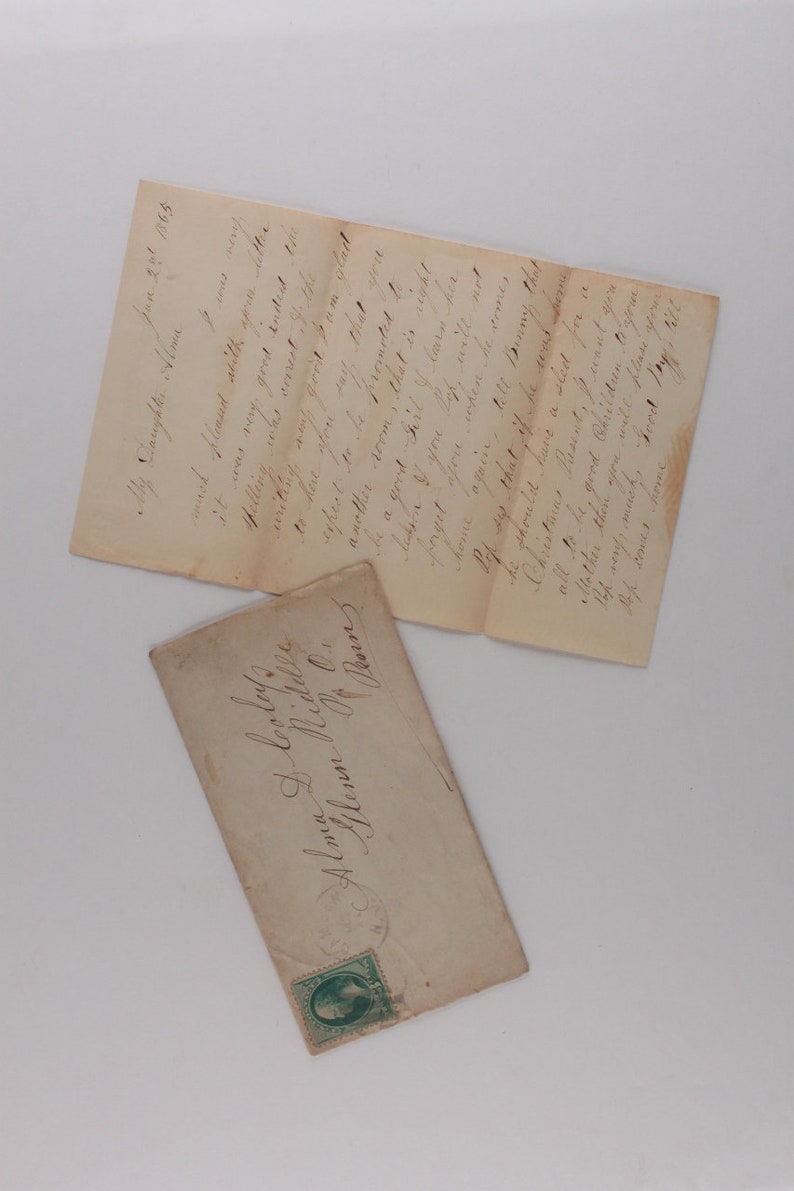 1865 Civil War Era Letter Discharged Officer's Letter to | Etsy