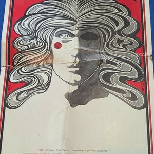 Vintage Original Godspell Poster 1971-1973 Musical Wilbur Theater ...