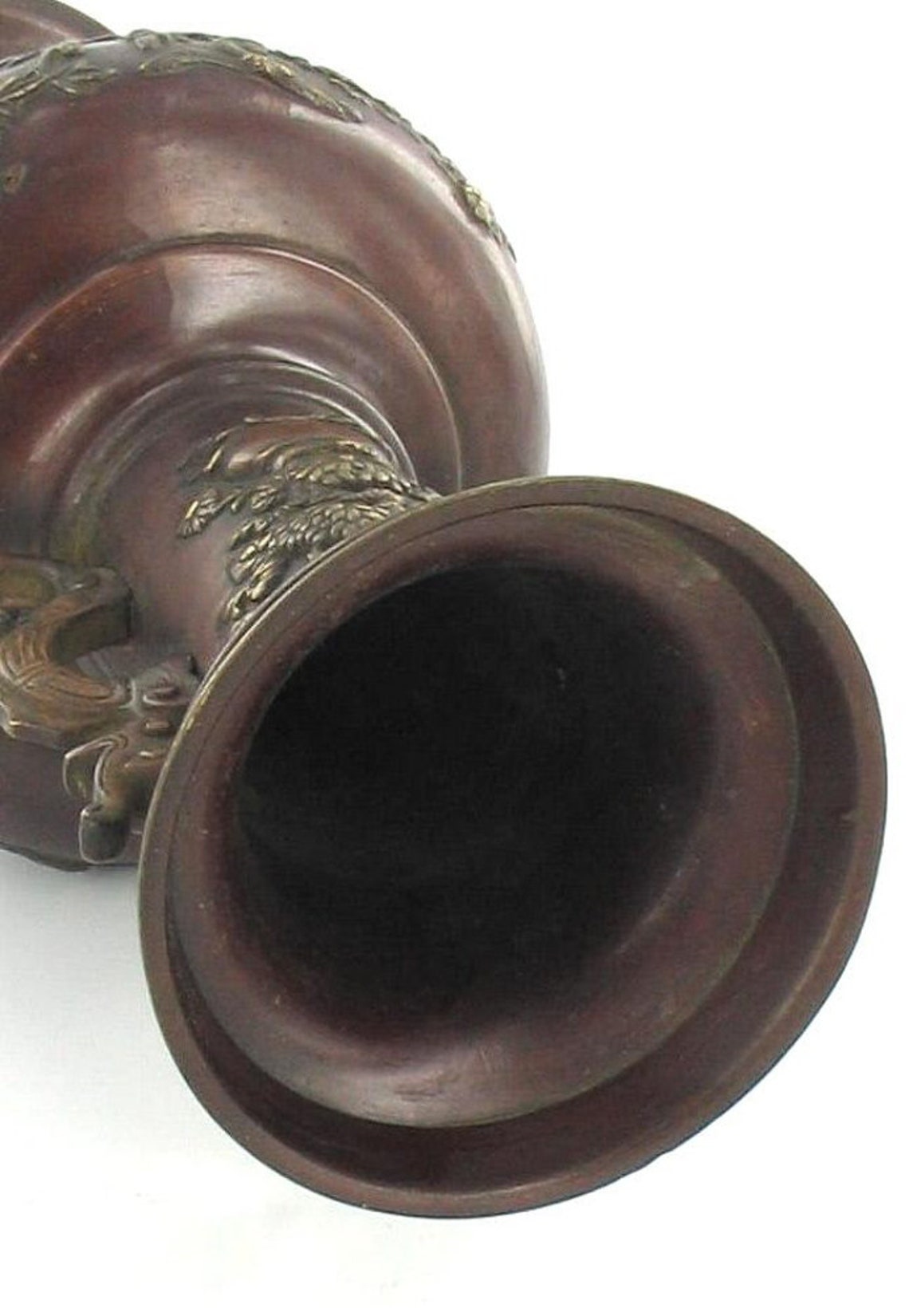 Antique Chinese Bronze Hu Vase With Archaic Bird Motifs 12 - Etsy