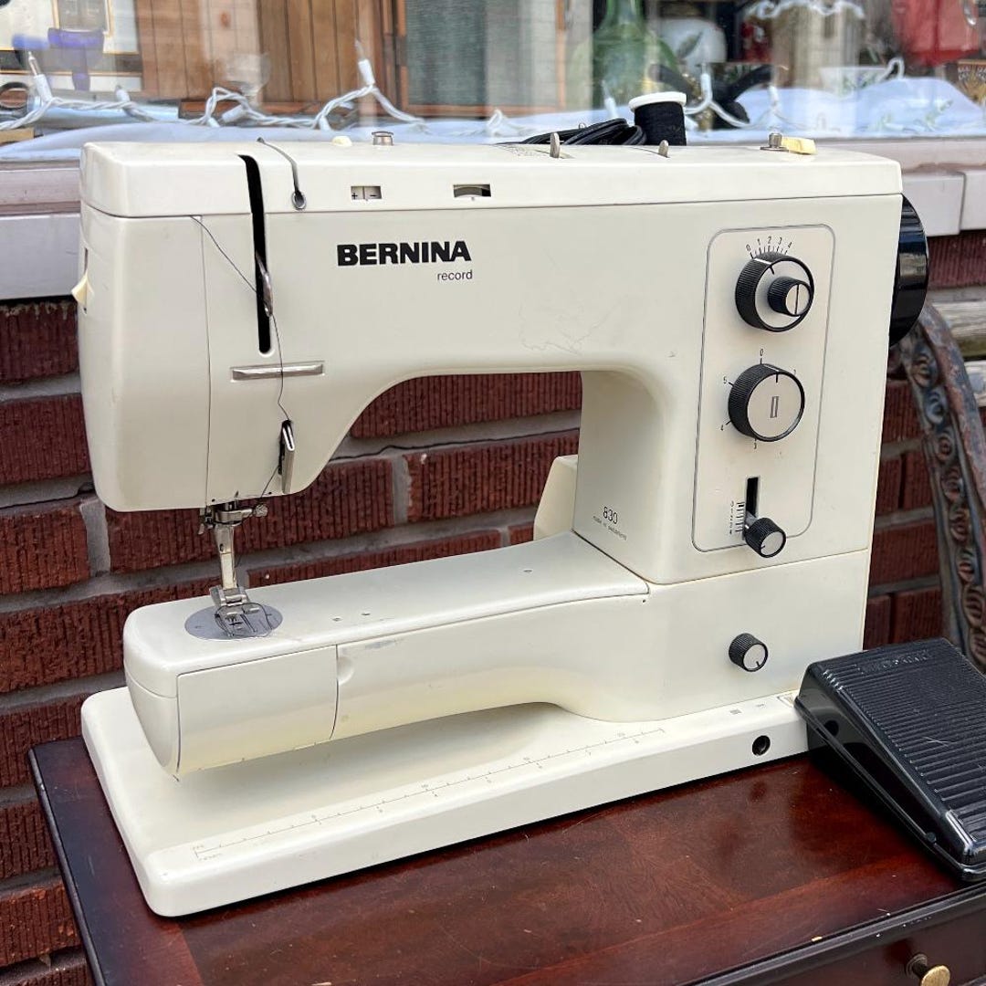 Vintage Bernina Record 830 Sewing Machine W/ Case ~tested~ Made in ...